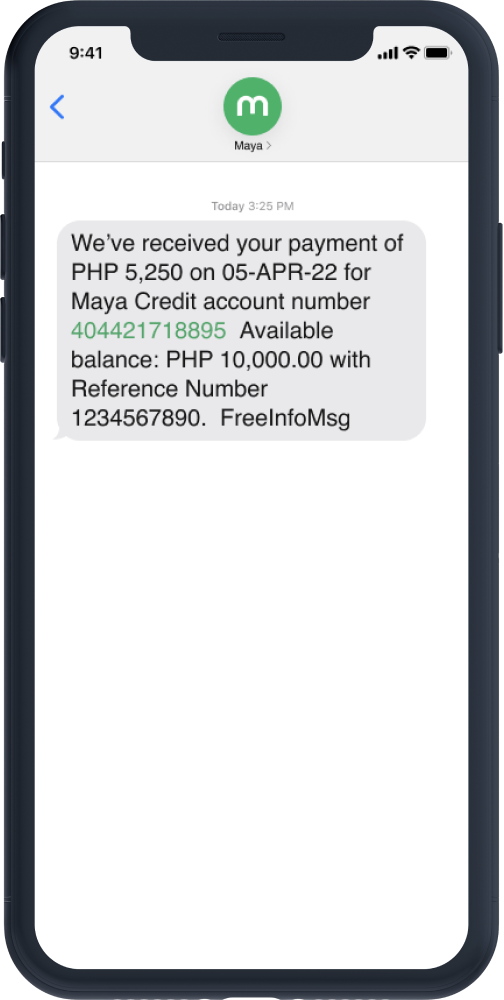 Credit - Maya Digital Bank