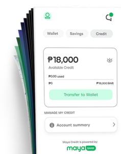 Credit - Maya Digital Bank