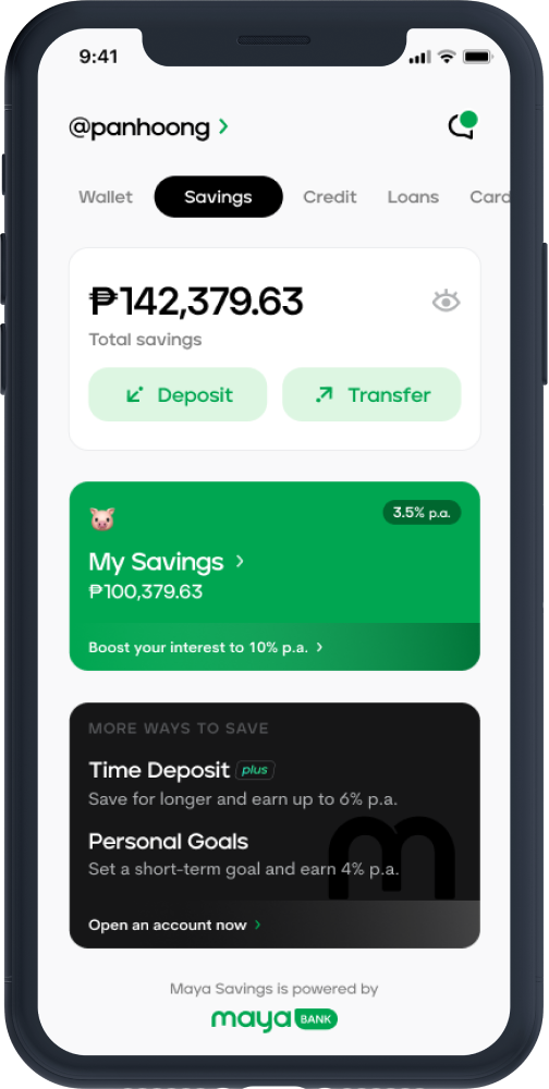 Time Deposit Plus - Maya Digital Bank