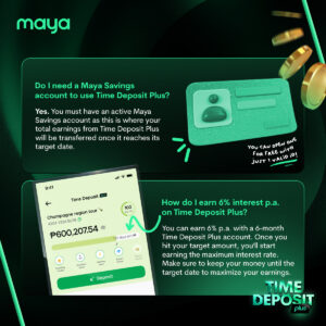 Time Deposit Plus - Maya Digital Bank