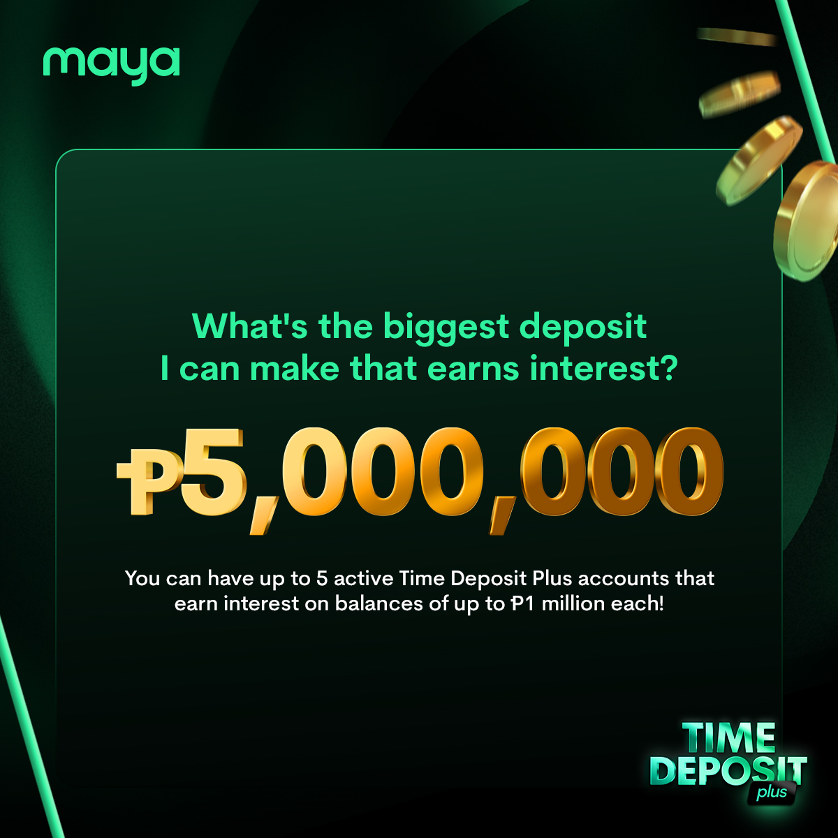 Time Deposit Plus - Maya Digital Bank
