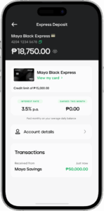 Maya Black Credit Card - Maya Digital Bank